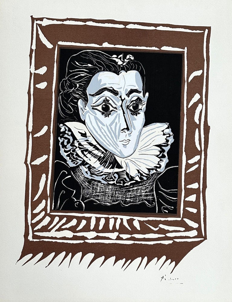 Pablo Picasso - Lady with the Collar - Lithograph Signed in the Plate ...