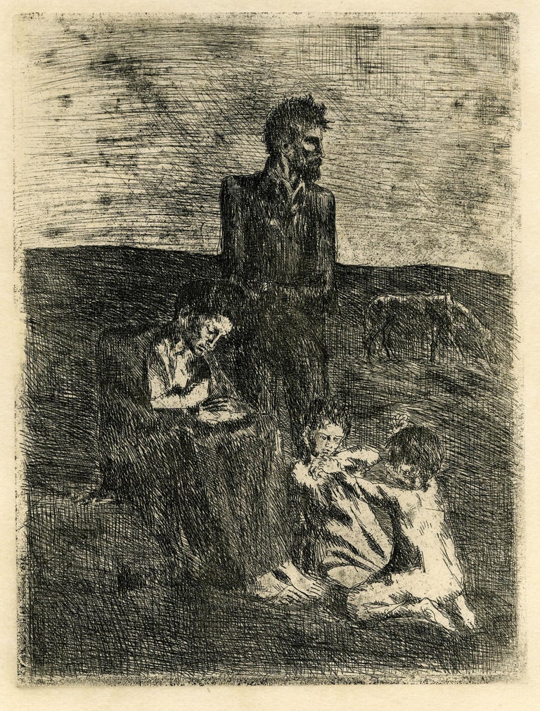 Pablo Picasso - Les Pauvres (The Poor), from the famous Blue Period For ...