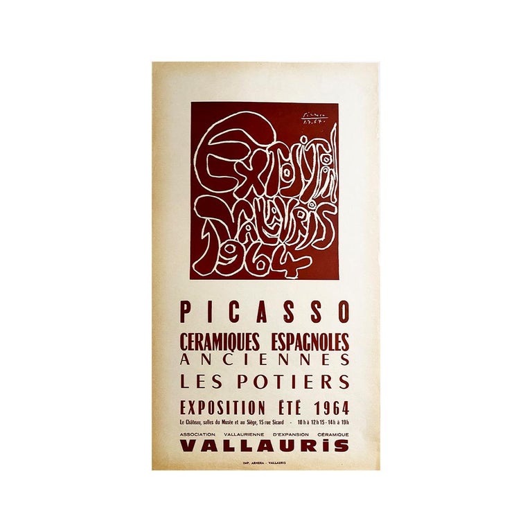 Pablo Picasso - Original exhibition poster by Picasso - Spanish ...
