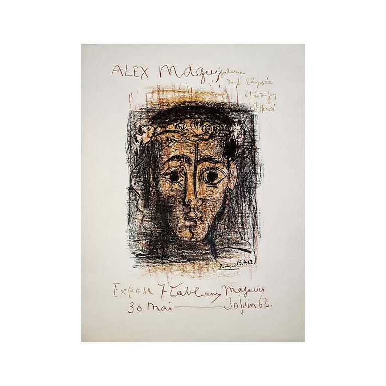 Pablo Picasso - Original poster Pablo Picasso exhibition at the Galerie ...