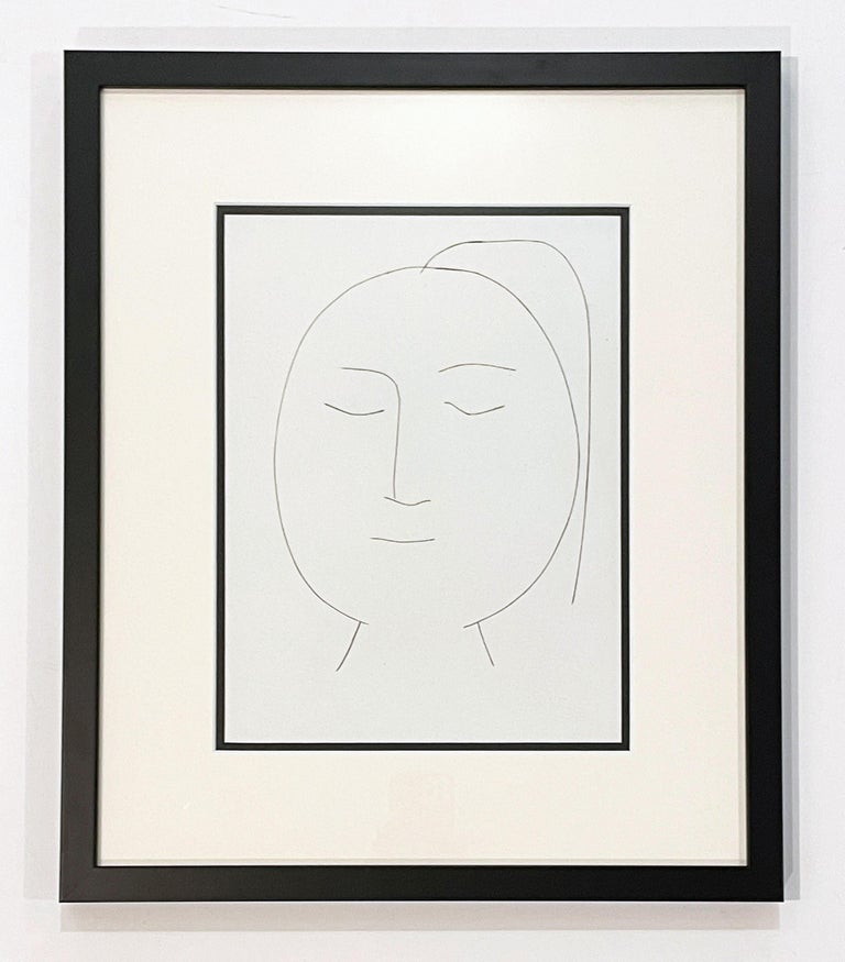 Pablo Picasso - Oval Head of a Woman with Hair (Plate XIX), from Carmen ...