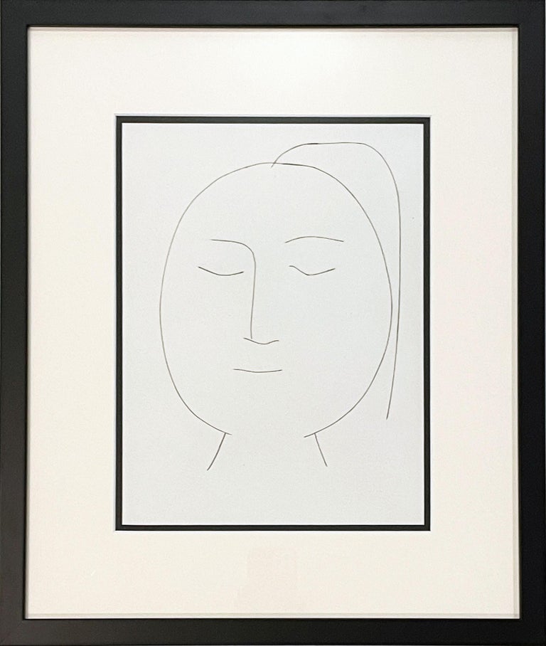 Pablo Picasso - Oval Head of a Woman with Hair (Plate XIX), from Carmen ...