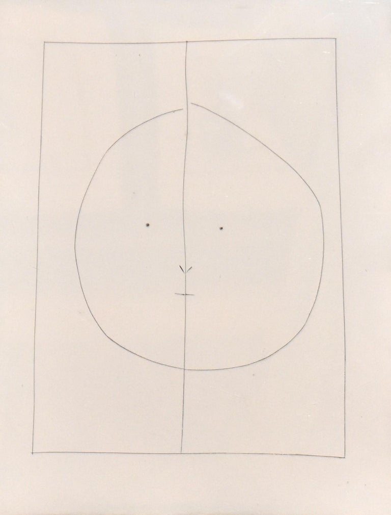 Pablo Picasso - Oval Head with Dividing Line (Plate XXIX) at 1stDibs