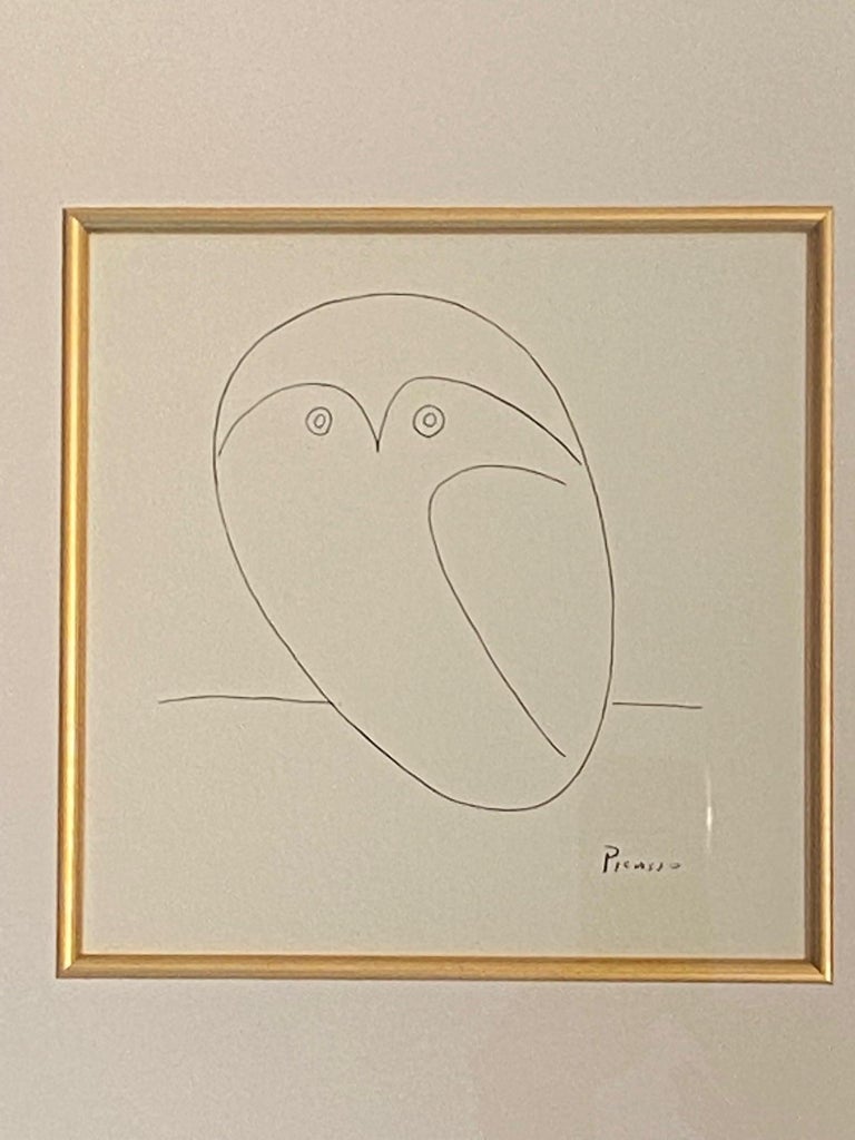 Pablo Picasso - Owl - from Pablo Picasso's animal series, signed in the ...