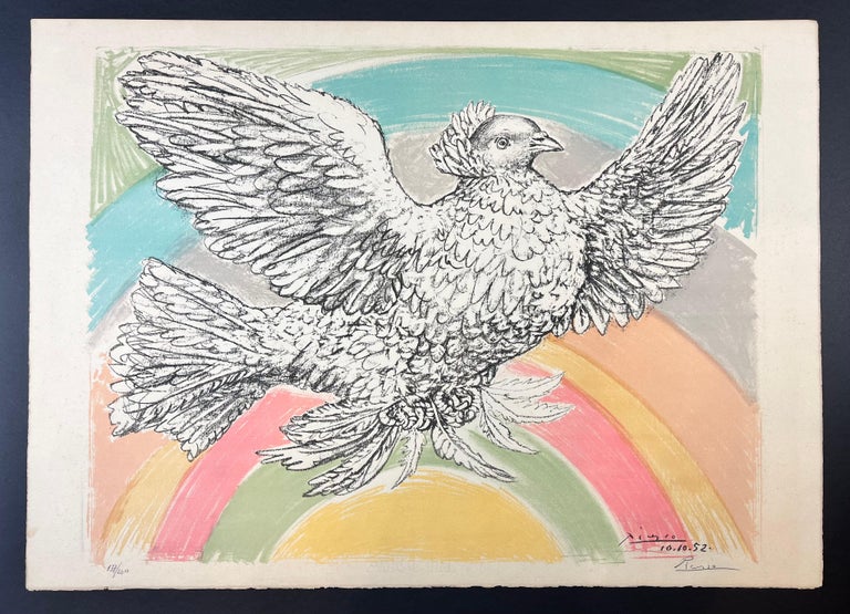 Pablo Picasso – Pablo Picasso ( 1881 - 1973 )- Colombe Volant ...