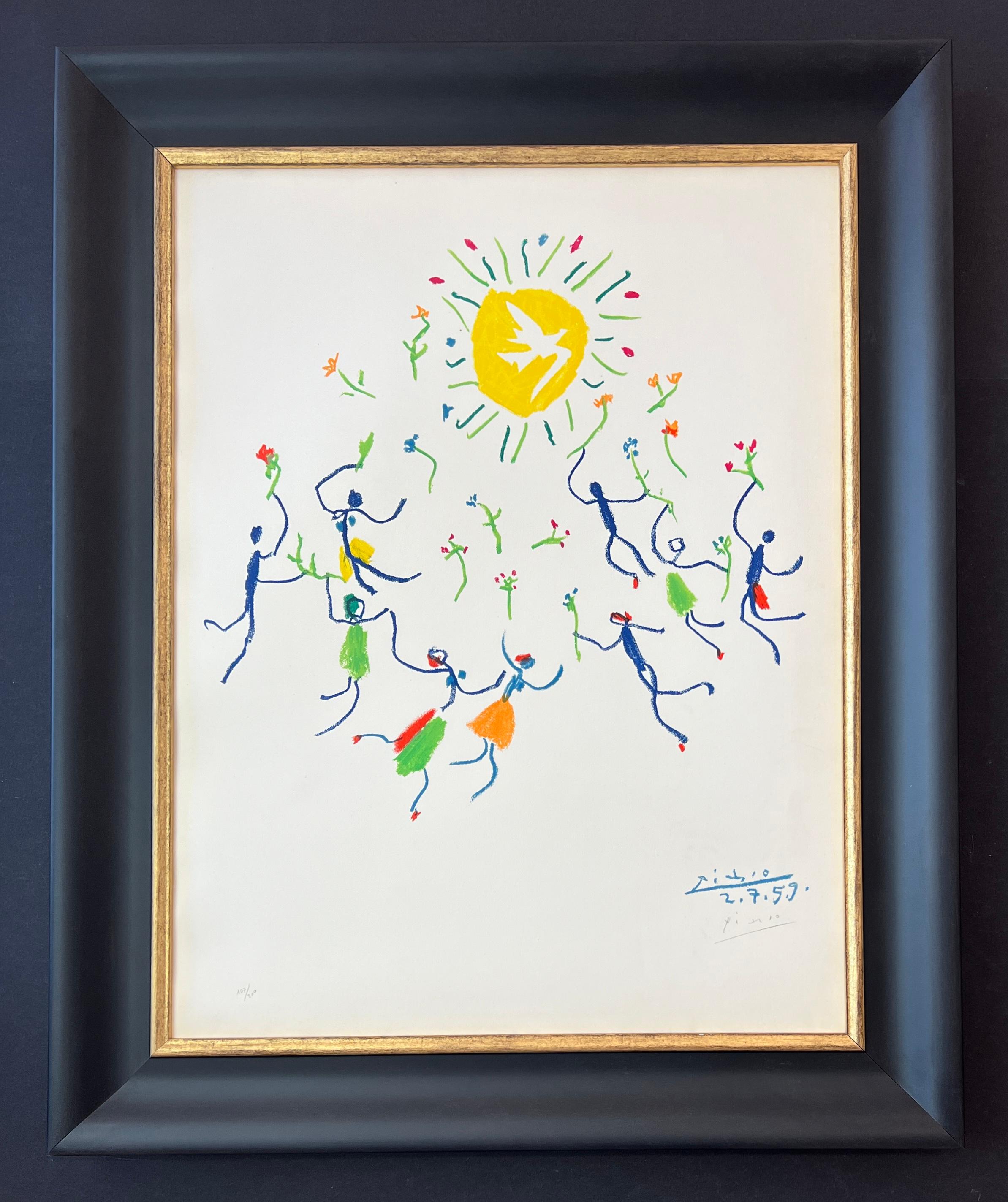 Pablo Picasso - Pablo Picasso ( 1881 - 1973 ) - litografía en color ...