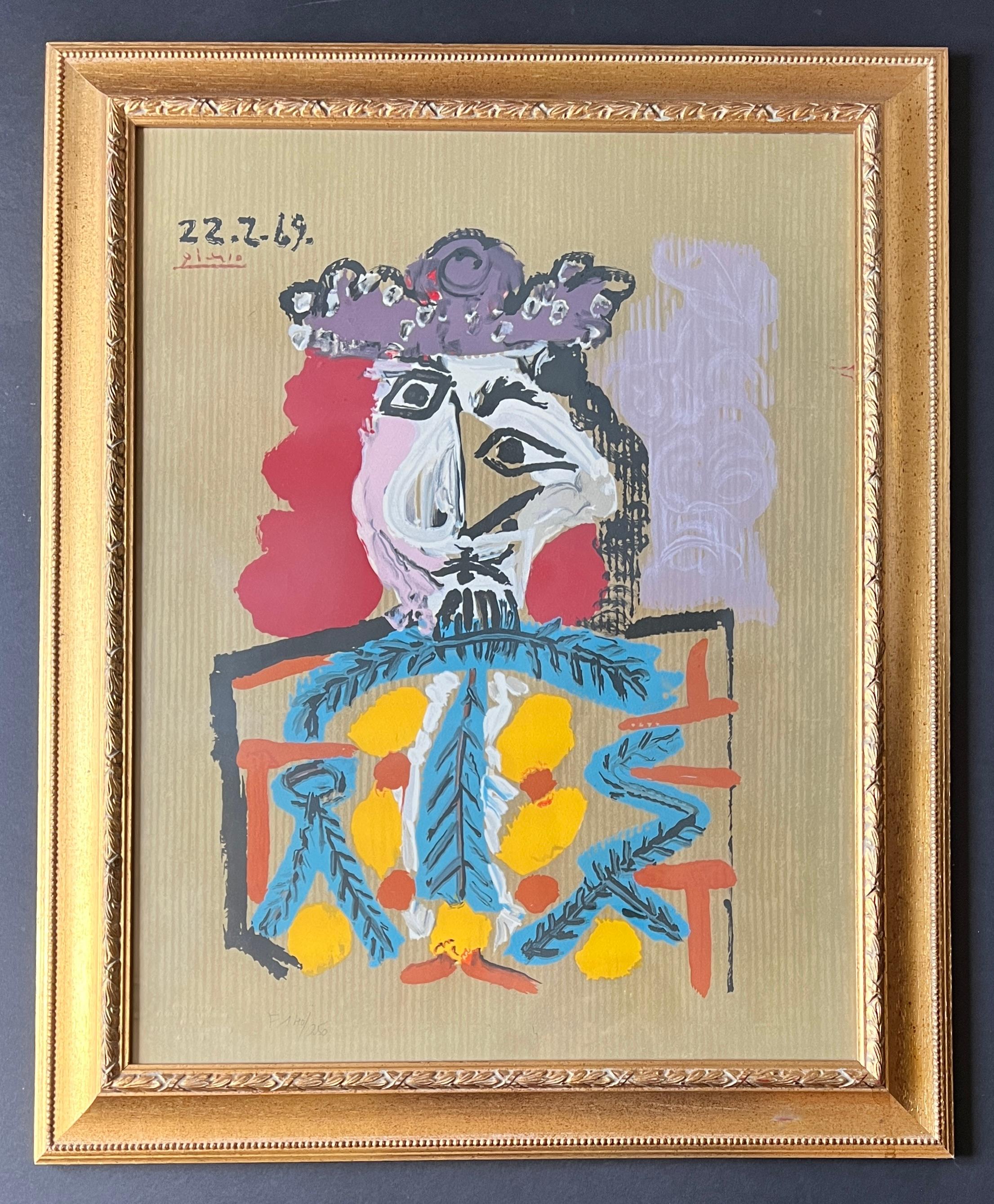 Pablo Picasso - Pablo Picasso – Color lithograph from the serie ...