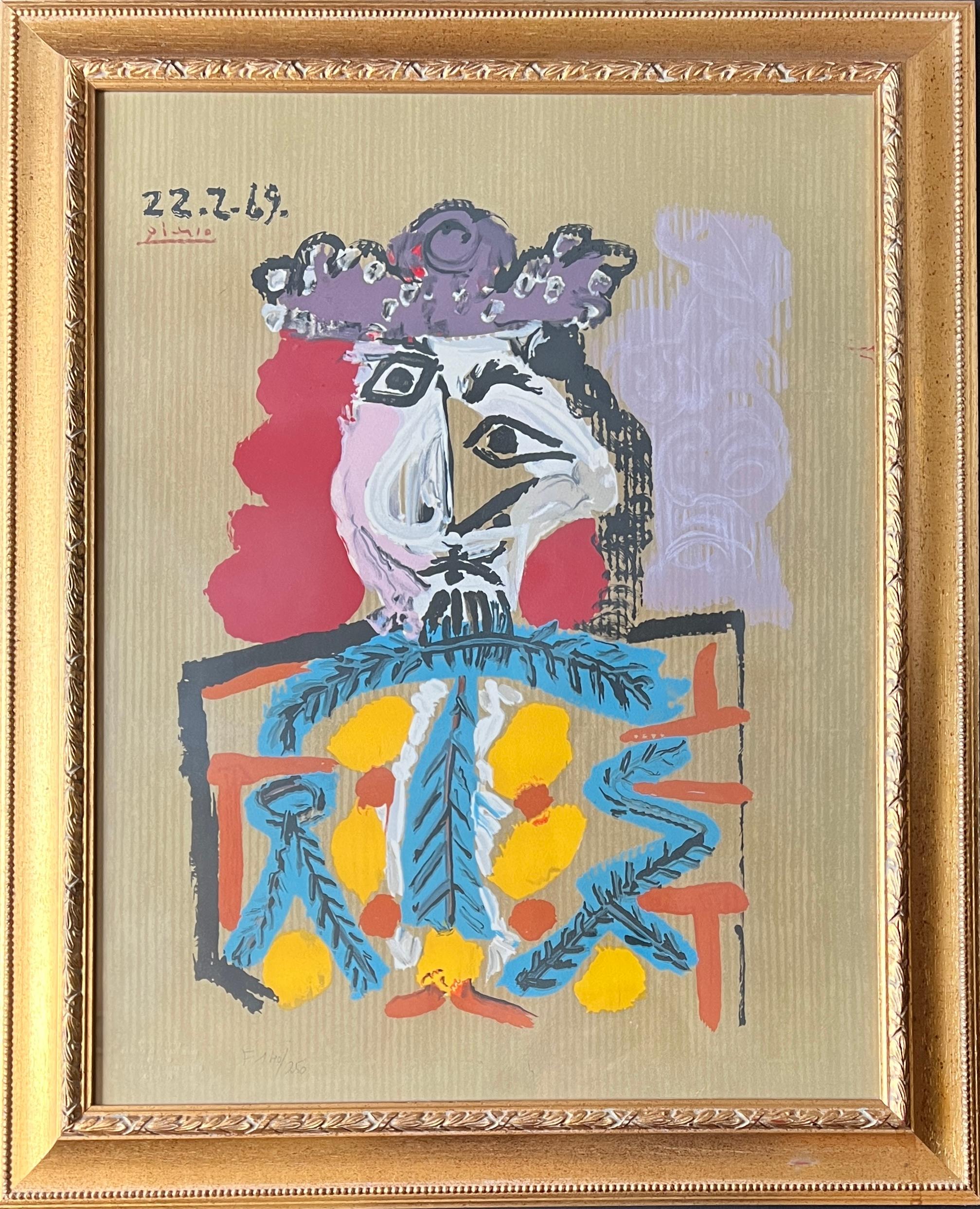 Pablo Picasso - Pablo Picasso – Color lithograph from the serie ...
