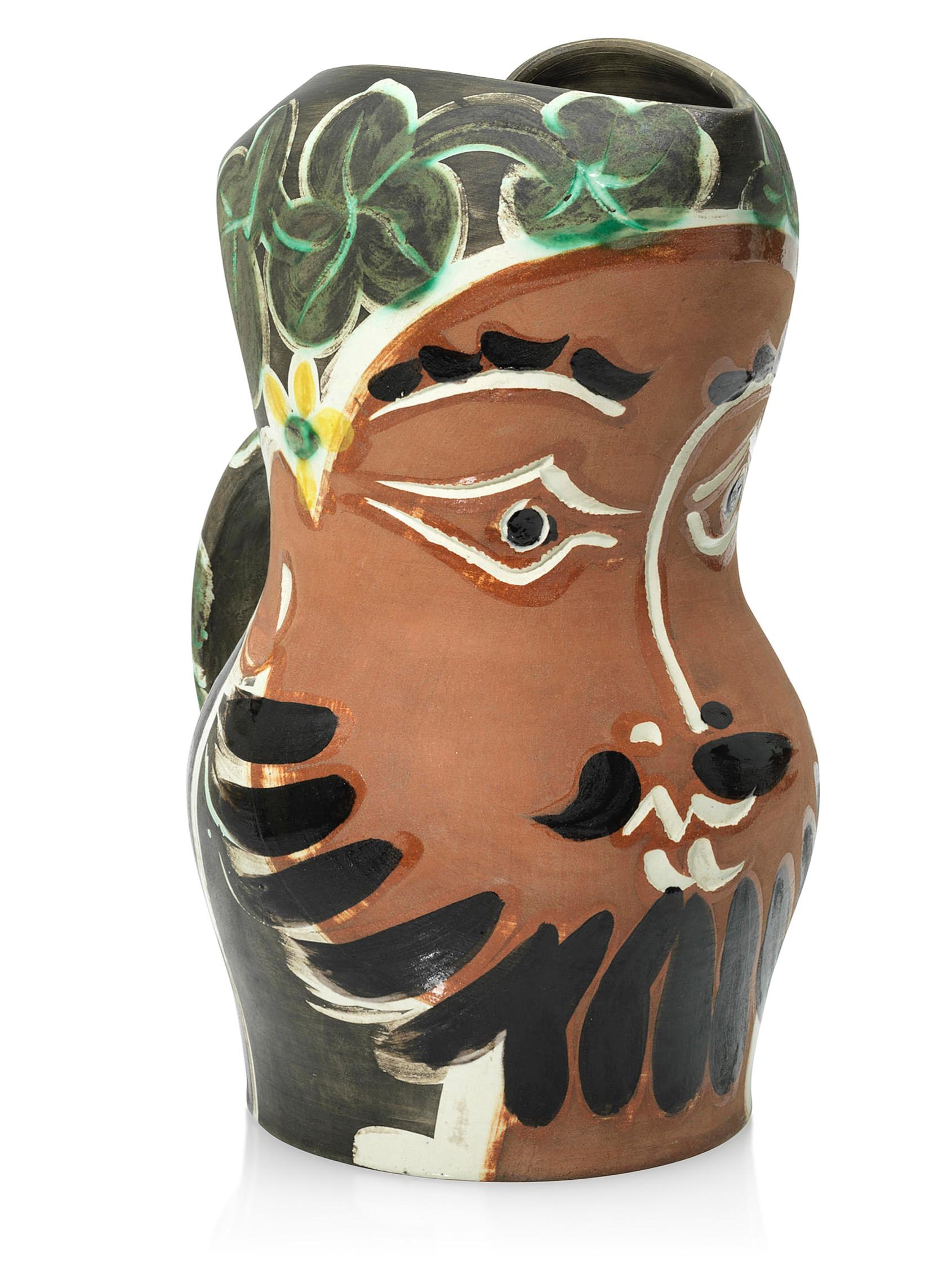Pablo Picasso - Pablo Picasso, "Face Turned Pitcher," ceramic For Sale ...