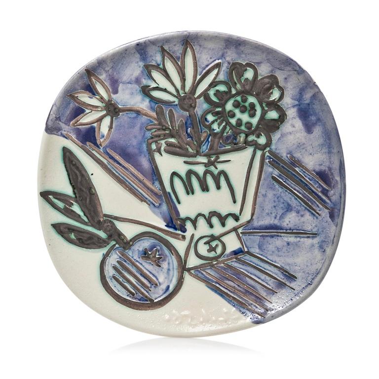 Pablo Picasso - Pablo Picasso Madoura Ceramic Tile - Petit soleil ...