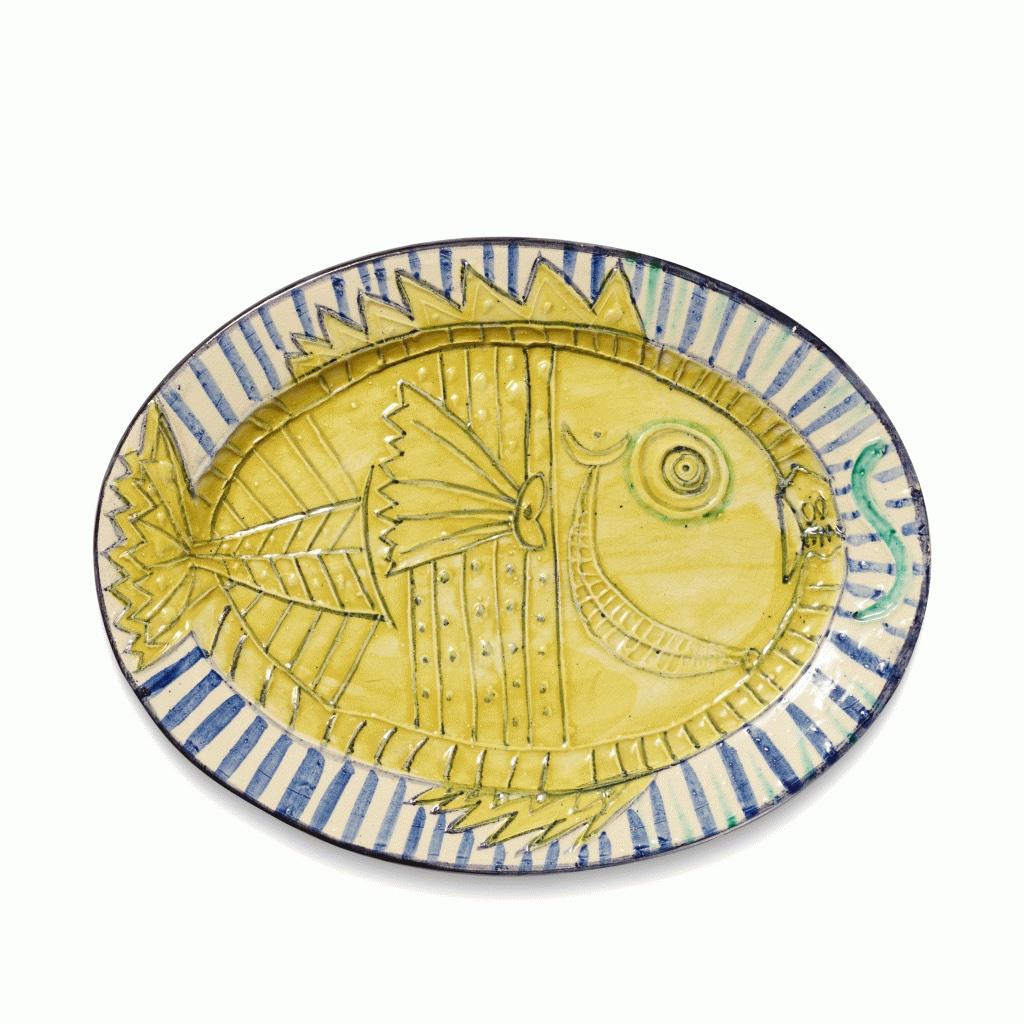 Vintage Picasso Ceramic Art Tile by Gres Spain For Sale at 1stDibs
