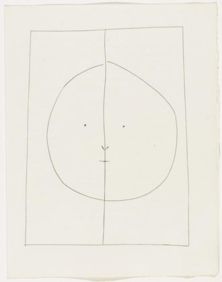 Pablo Picasso - Pablo Picasso Oval Head with Dividing Line For Sale at ...
