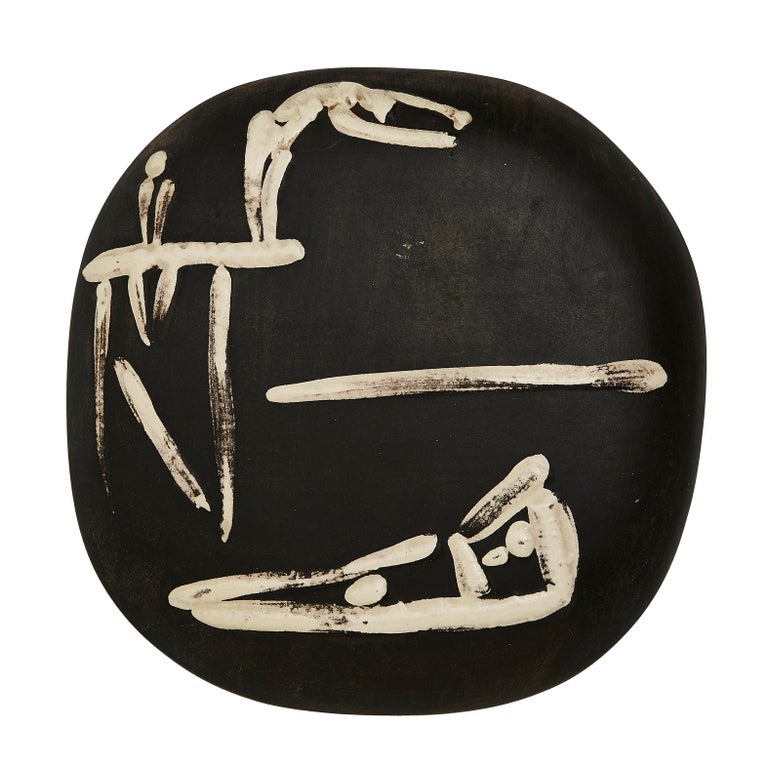 Pablo Picasso 'Plongeurs' (A. R. 378) Divers Madoura Plaque 1956 ...