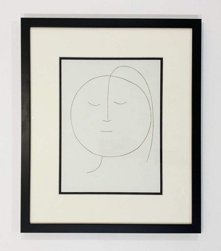 Pablo Picasso - Pablo Picasso Round Head of a Woman with Hair, Carmen ...