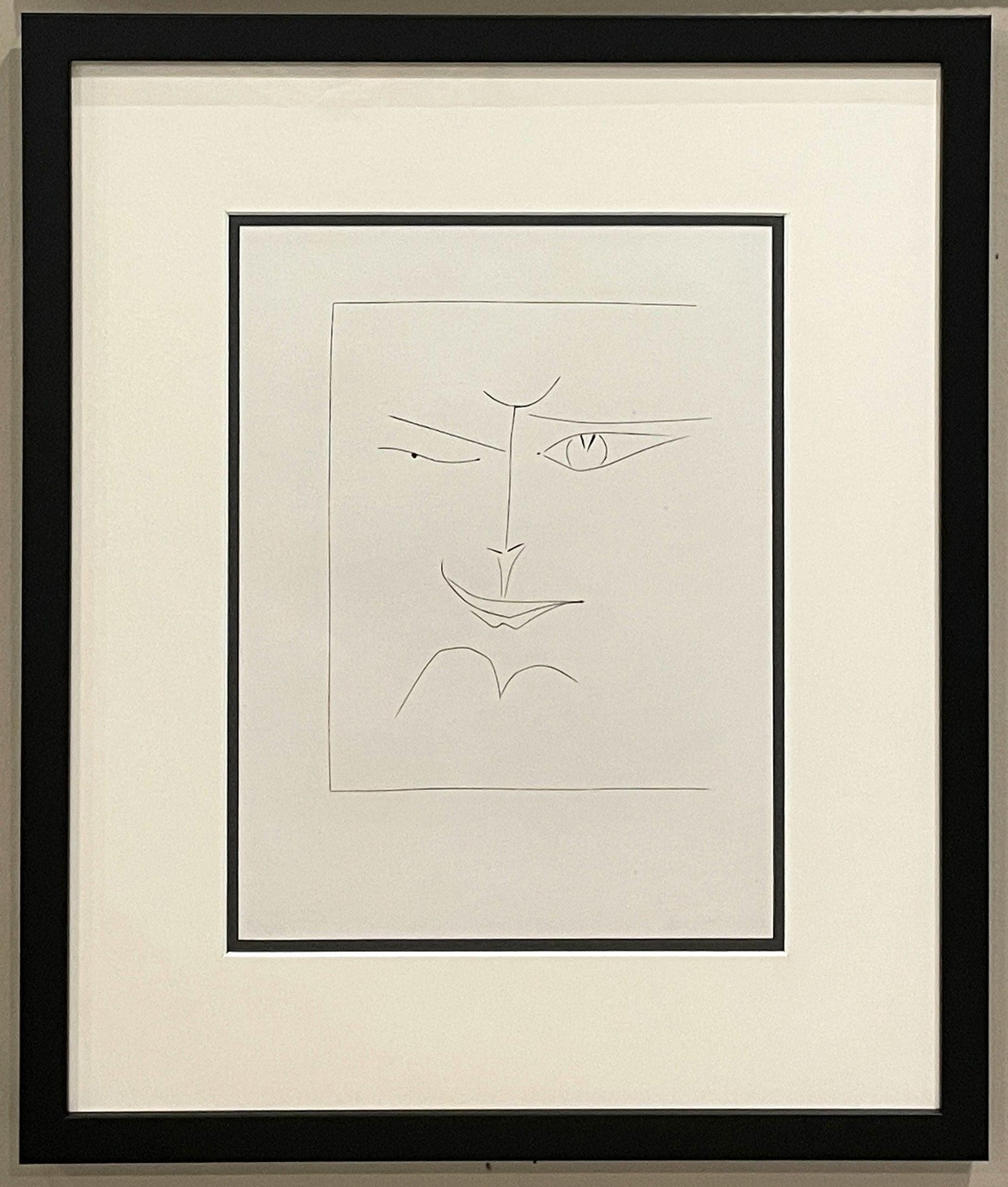 Pablo Picasso - Pablo Picasso Square Face Smirking (Plate XXX) For Sale ...