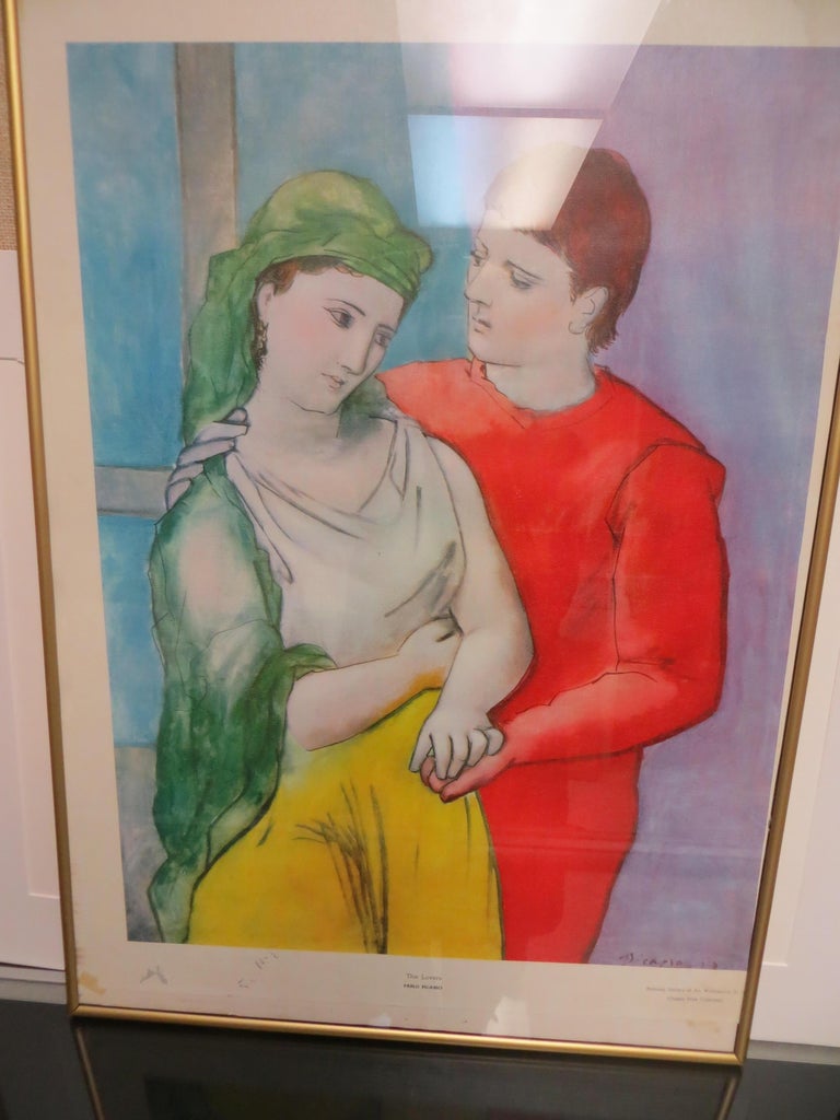 Pablo Picasso - PABLO PICASSO THE LOVERS VINTAGE PRINT at 1stDibs ...