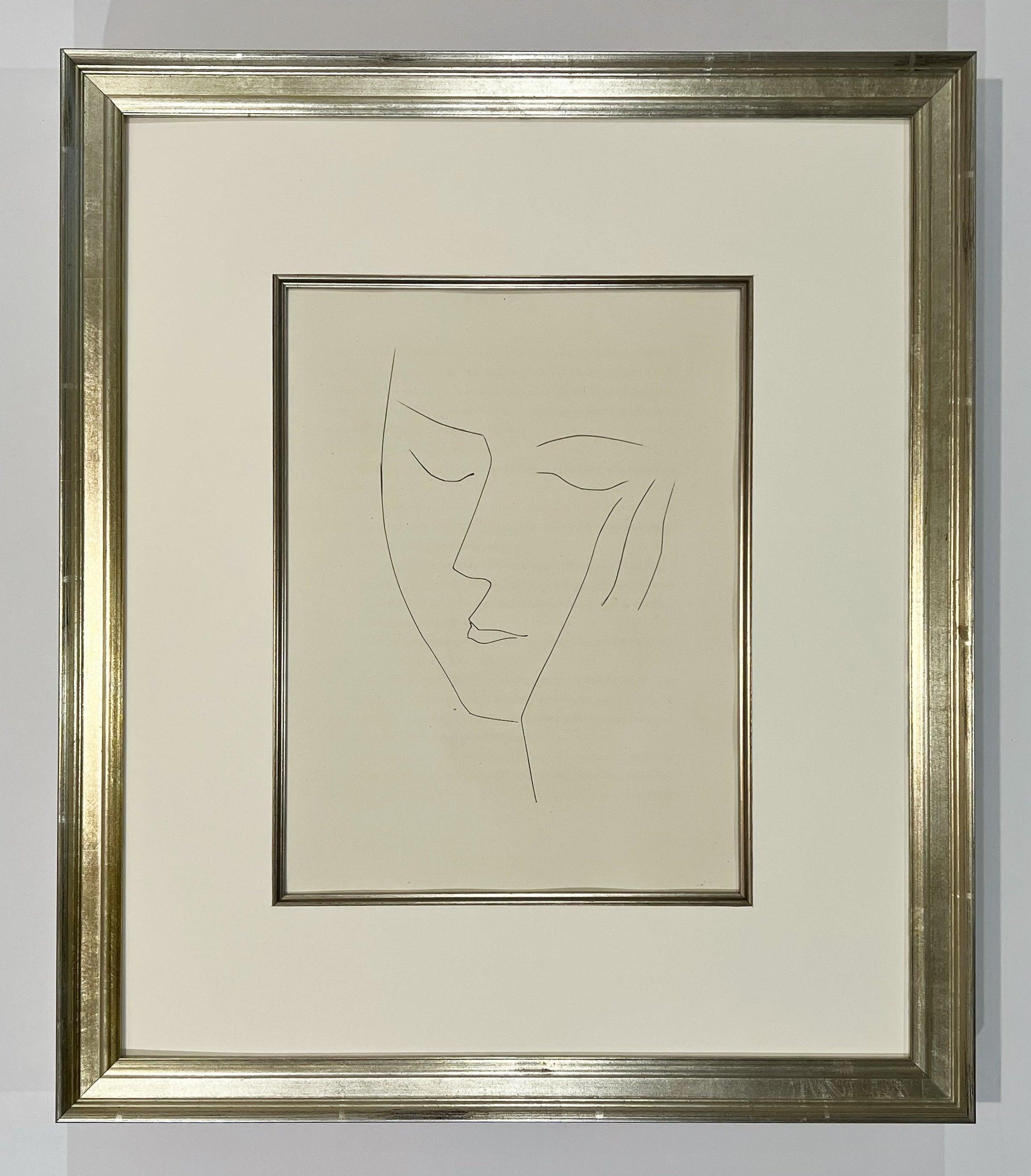 Pablo Picasso - Pablo Picasso, Woman Resting Her Head on Her Left Hand ...