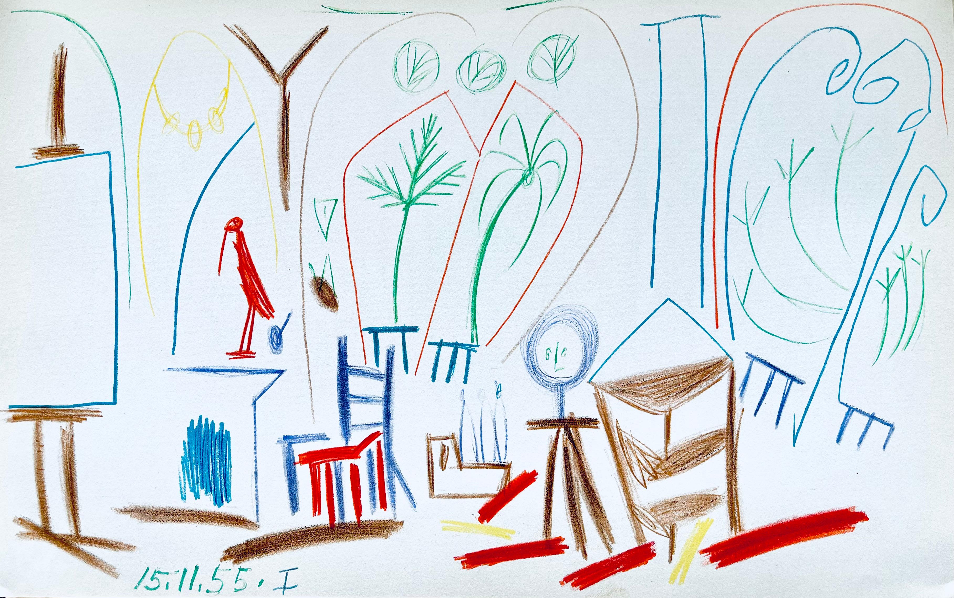 Picasso, Composition (Cramer 101), Carnet de la Californie (after) For ...