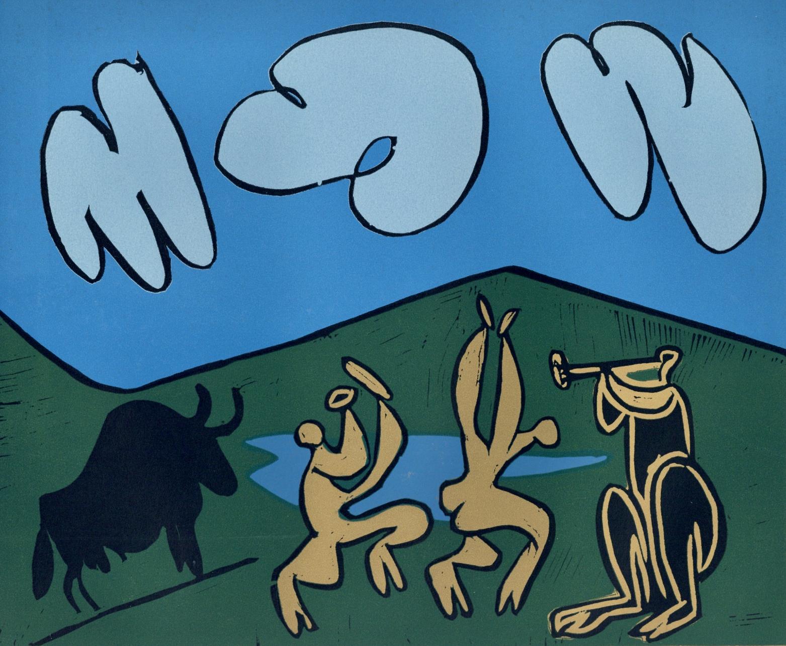 Picasso, Bacchanal with a Black Bull, Pablo Picasso-Linogravures (after ...