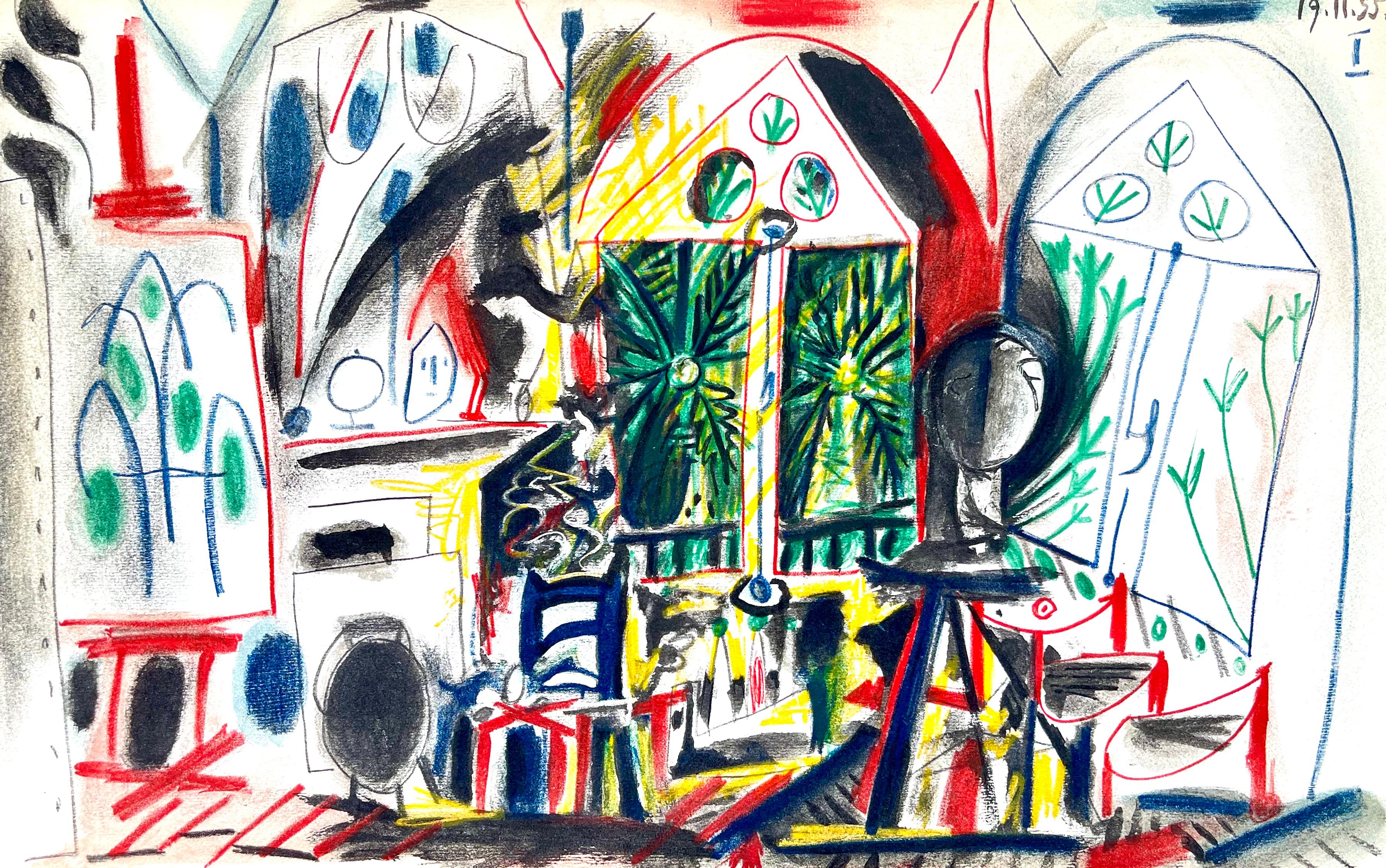 Picasso, Composition, Picasso and the Human Comedy (after) For Sale at ...