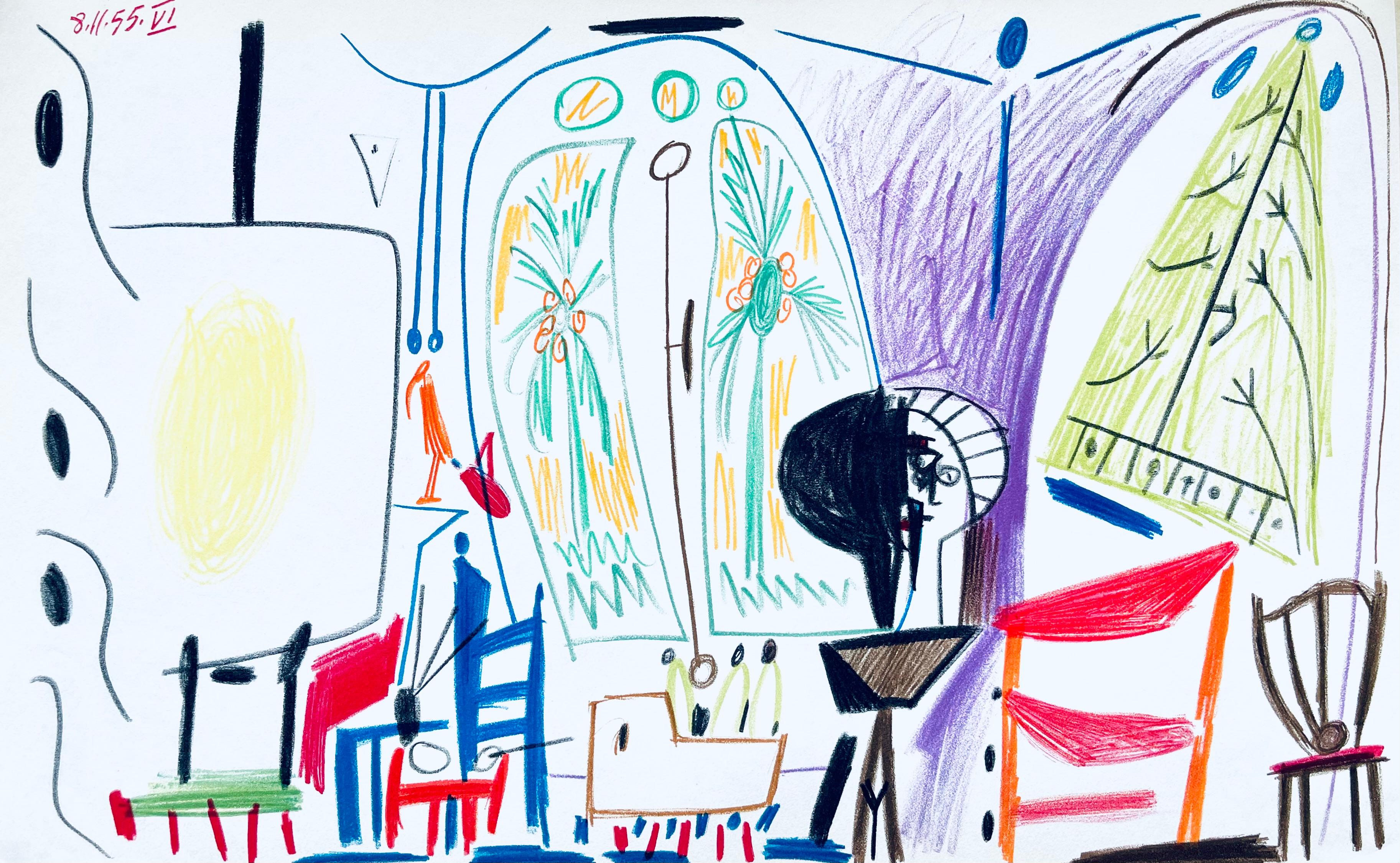 Picasso, Composition, Picasso and the Human Comedy (after) For Sale at ...