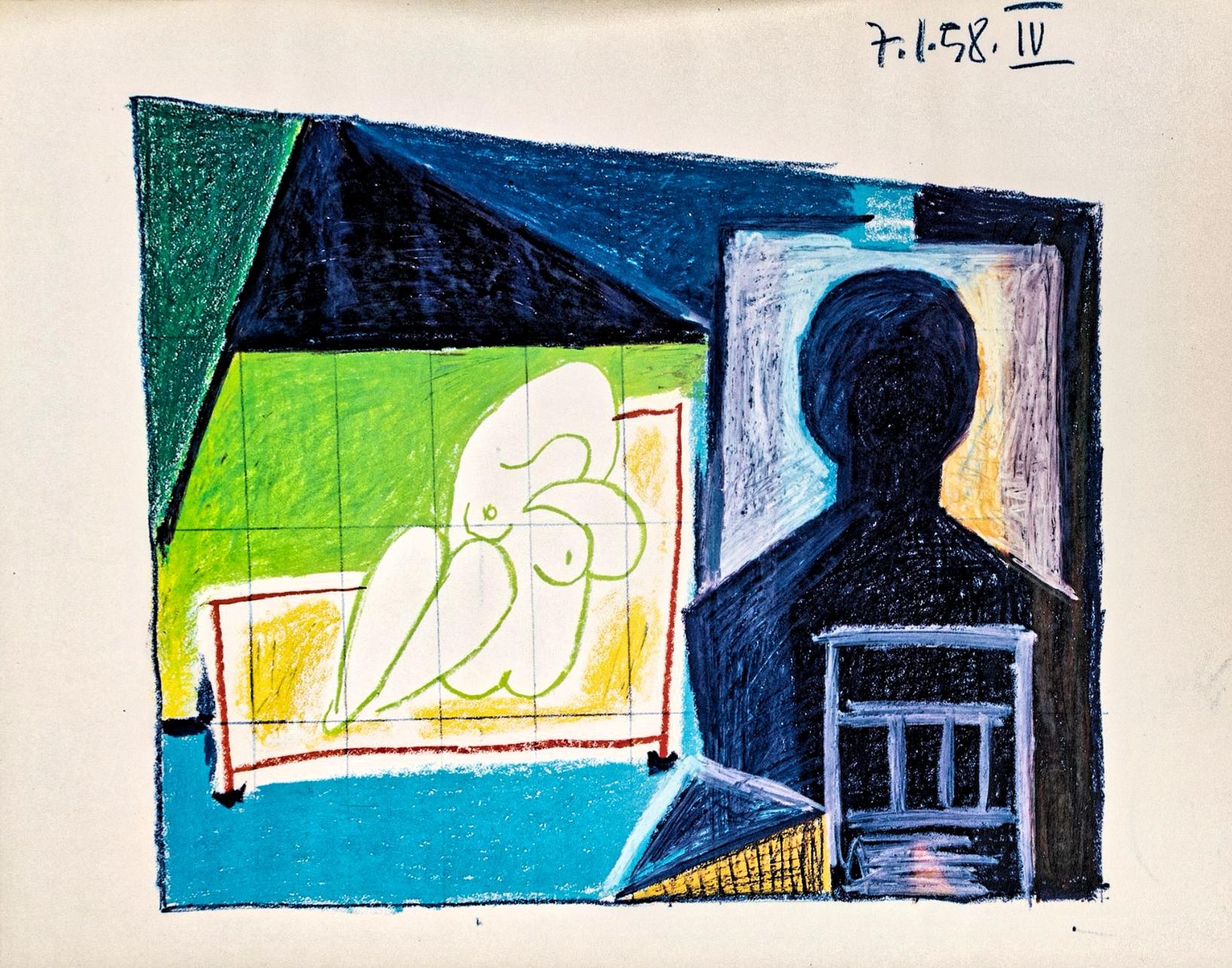 Picasso, Composition, Picasso and the Human Comedy (after) For Sale at ...