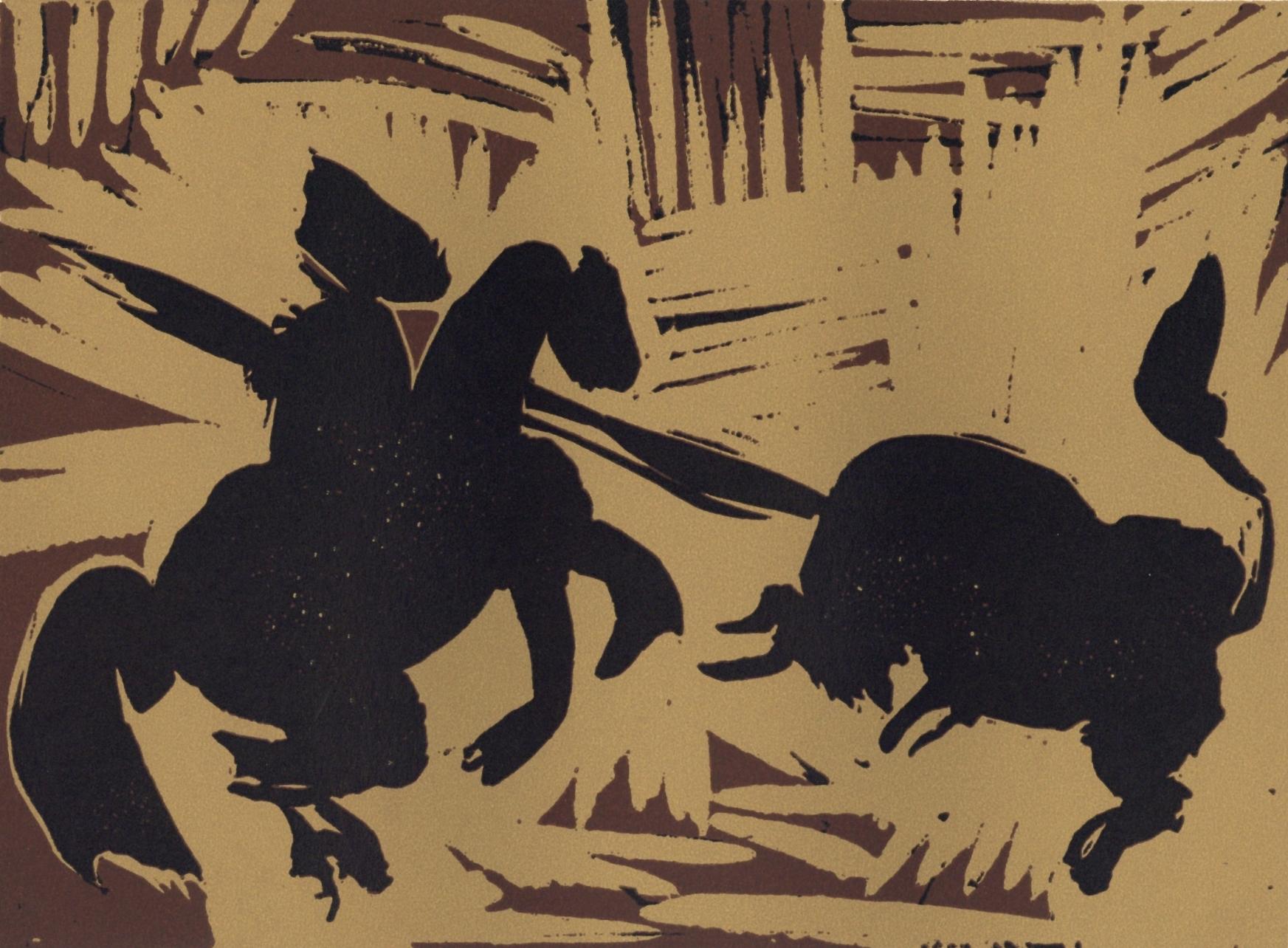 Picasso, The Goading of the Bull (Orozco 214), Grabados al linóleo ...