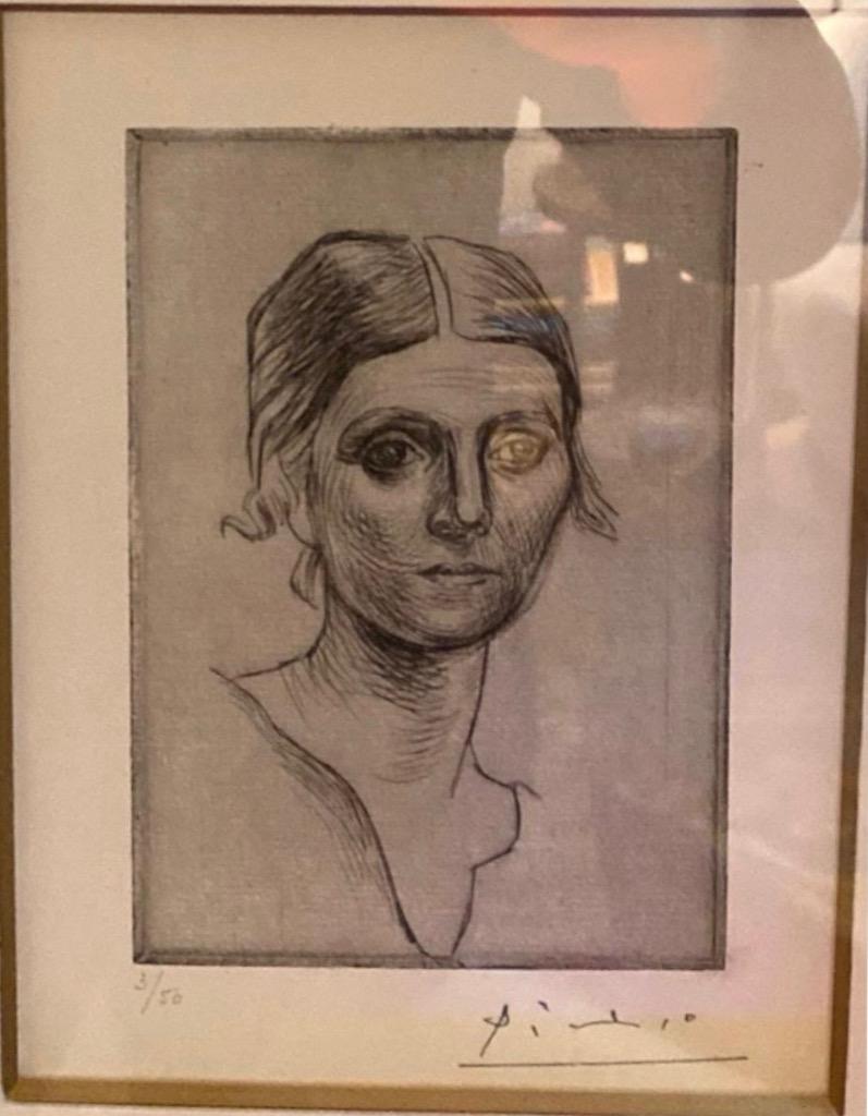 Pablo Picasso - Portrait d'Olga Picasso (Bloch 37; Baer 57) For Sale at ...