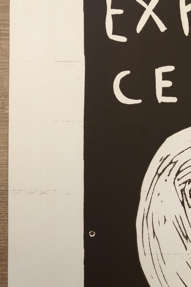 Pablo Picasso - Smiling Face for Madoura - Original Linocut, Handsigned ...