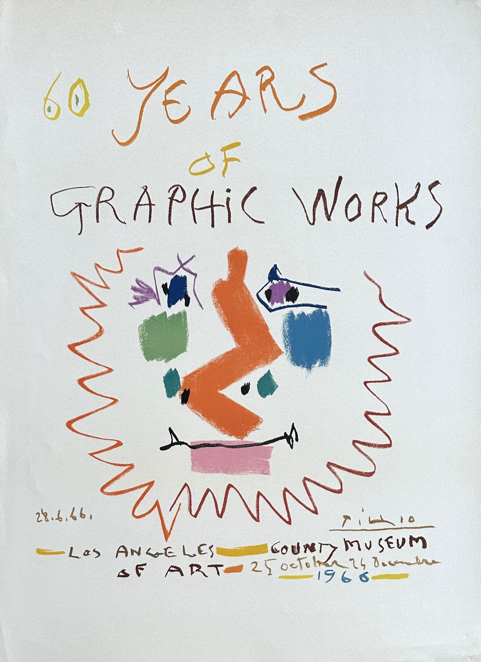 Pablo Picasso - Smiling Face, Los Angeles County Museum - Original ...