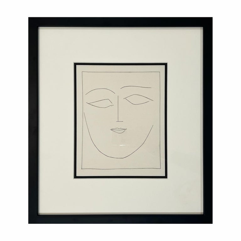 Pablo Picasso - Square Head of a Woman with Full Lips For Sale at 1stDibs