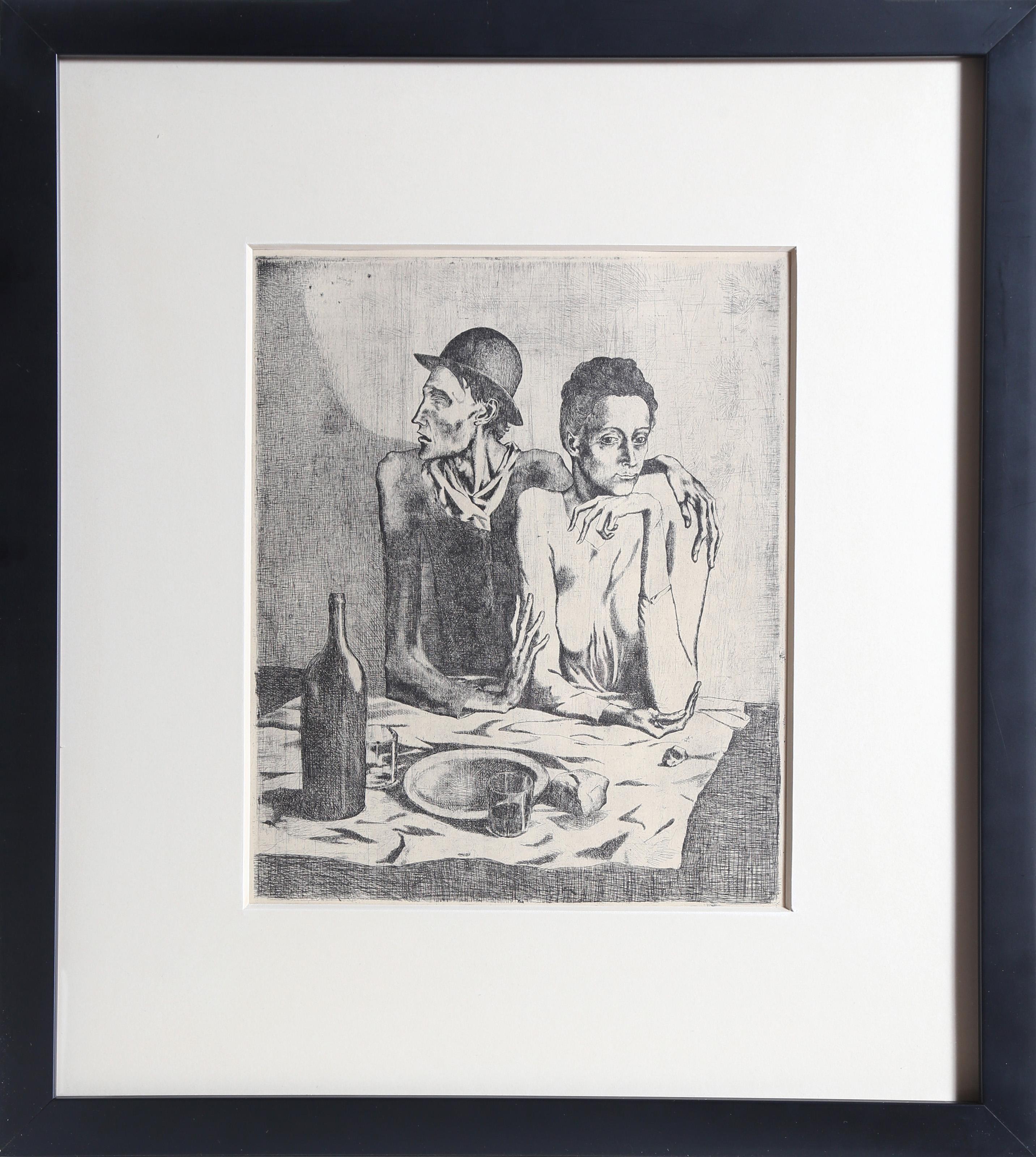 The Frugal Repast, Surrealist Screenprint after Pablo Picasso For Sale ...