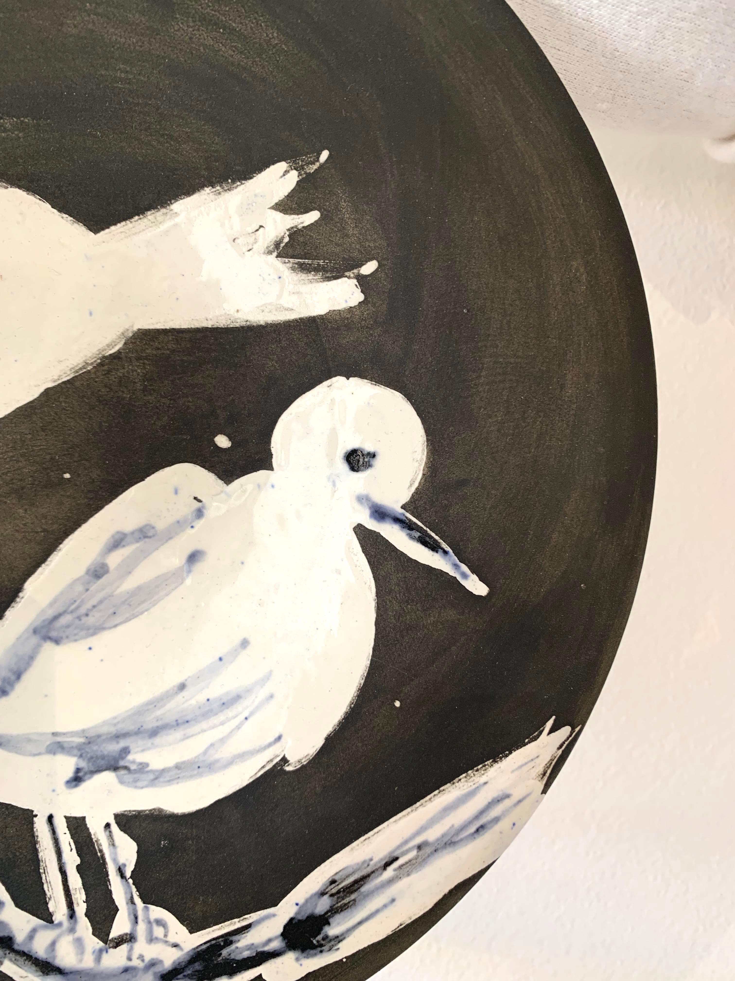 Pablo Picasso - Two birds, Pablo Picasso, 1960's, Plate, Animals ...