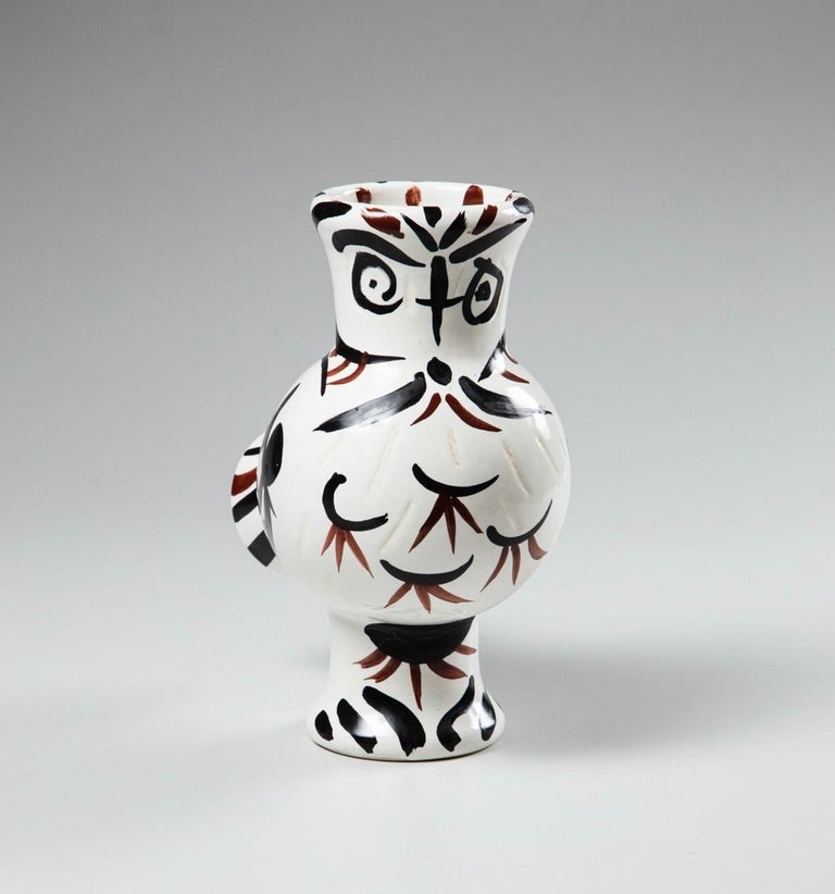 Pablo Picasso - Chouette aux plumes, Picasso, 1950's, Pitcher, Animal ...