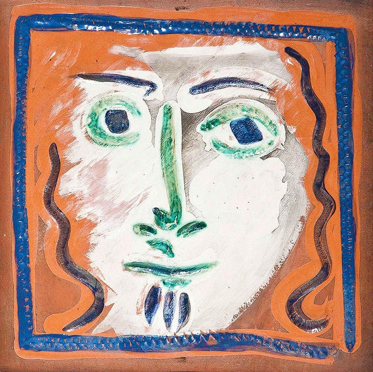 Pablo Picasso - Face à cheveux bouclés (Visage aux cheveux bouclés ...