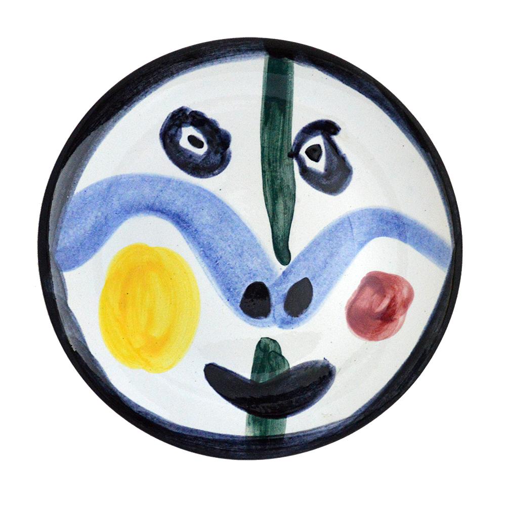 Pablo Picasso - Face No 0 Round Plate For Sale at 1stDibs