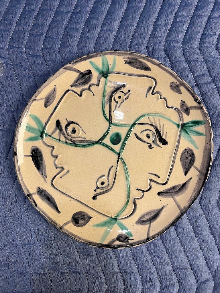 Pablo Picasso – Pablo Picasso Madoura Keramikteller ''Quatre profils ...