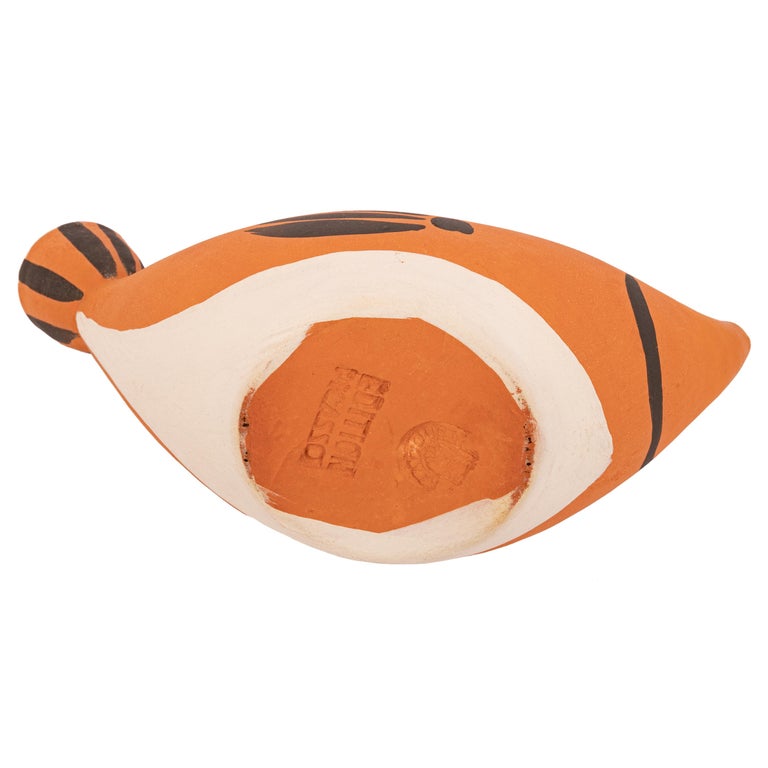 Pablo Picasso - Pablo Picasso Terracotta Fish Pitcher Madoura Pottery ...