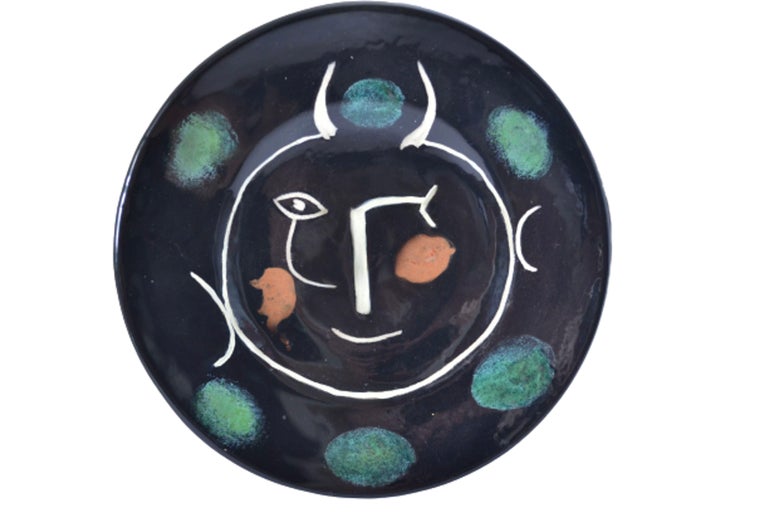 Pablo Picasso - Service Visage Noir (A.R. 40 Plate E) For Sale at 1stDibs
