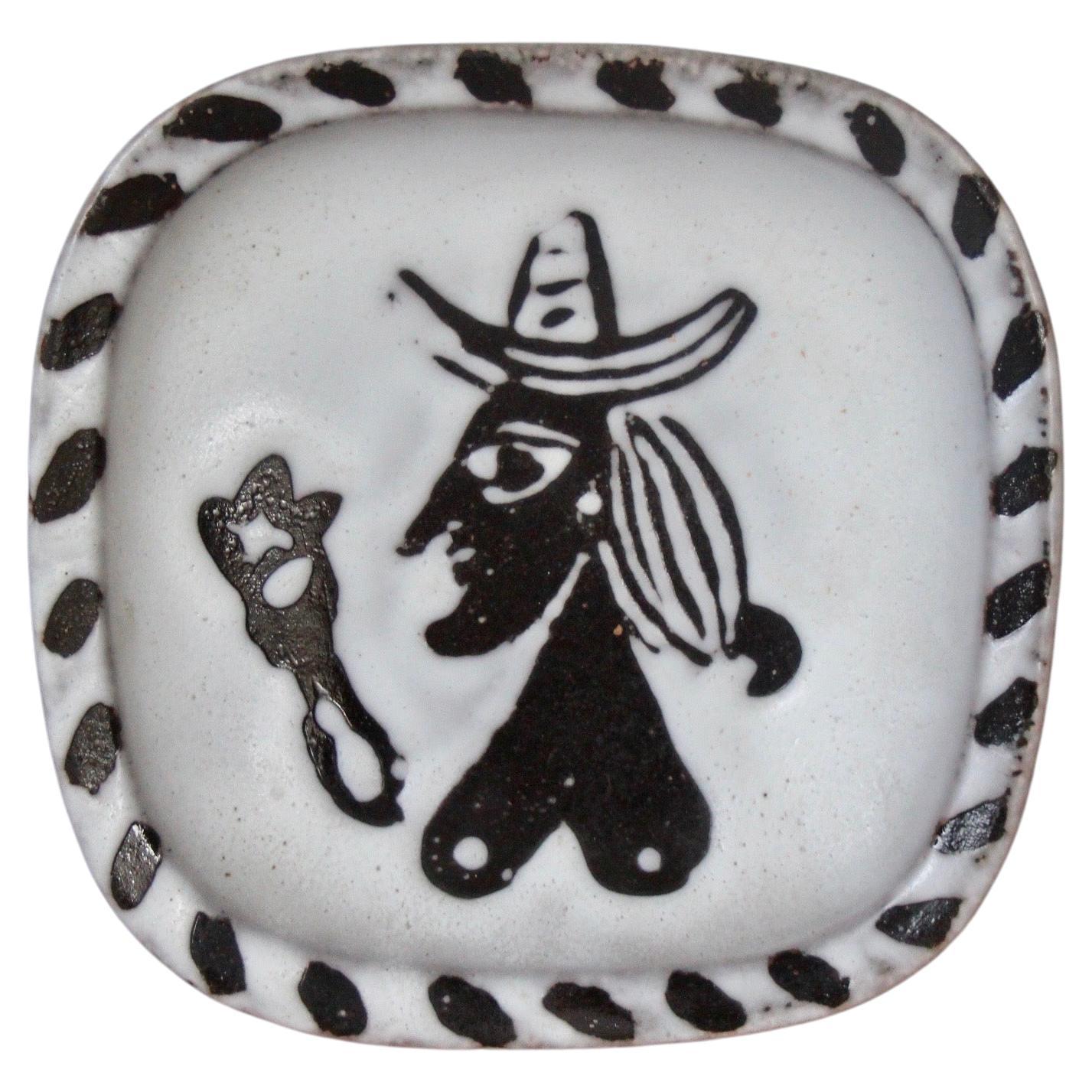 Pablo Picasso Unique Plat Poisson Ceramic Platter, 1952 For Sale at ...