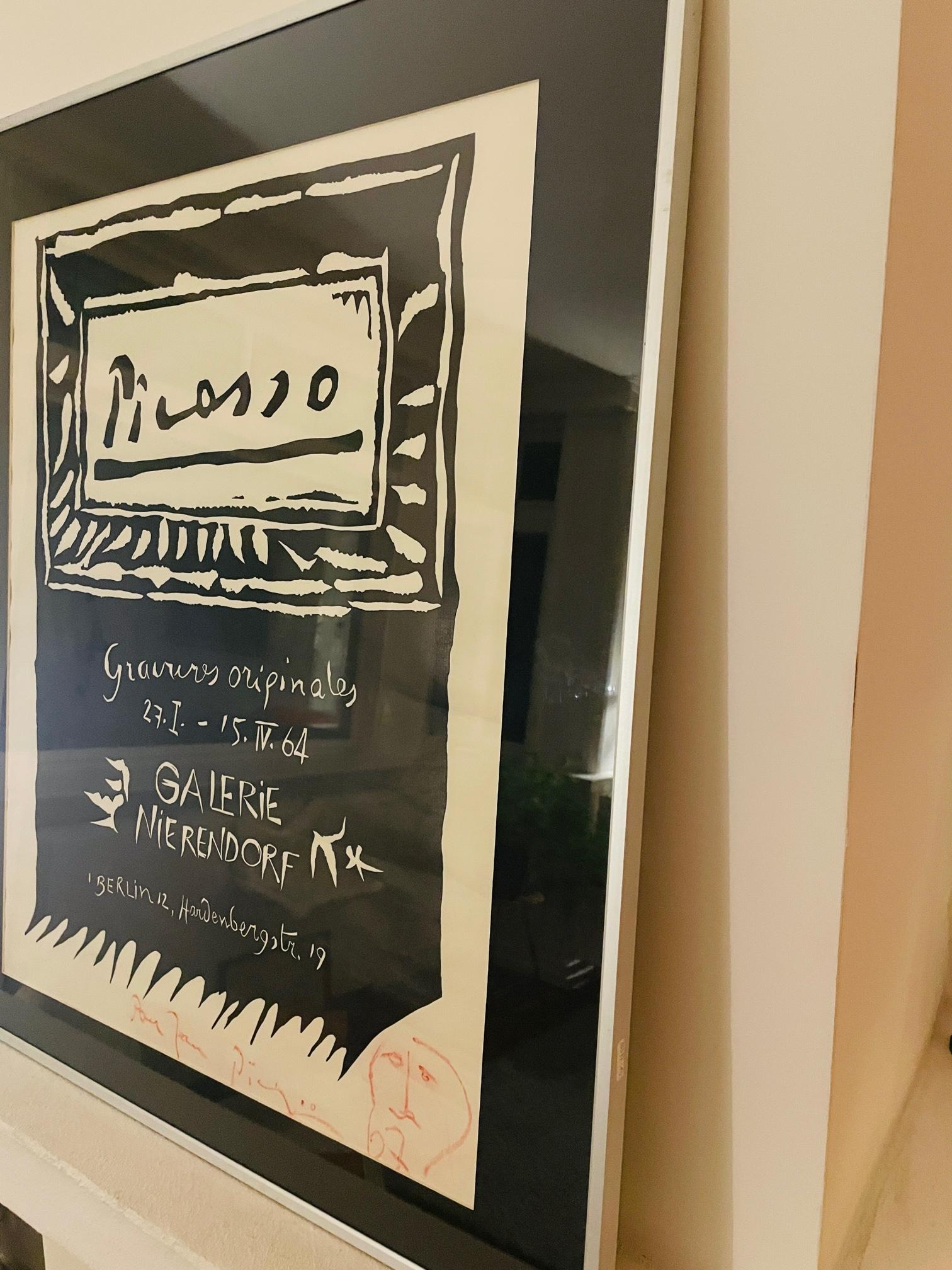 Pablo Picasso - Unique hand signed Berlin exhibition poster 1964 ...