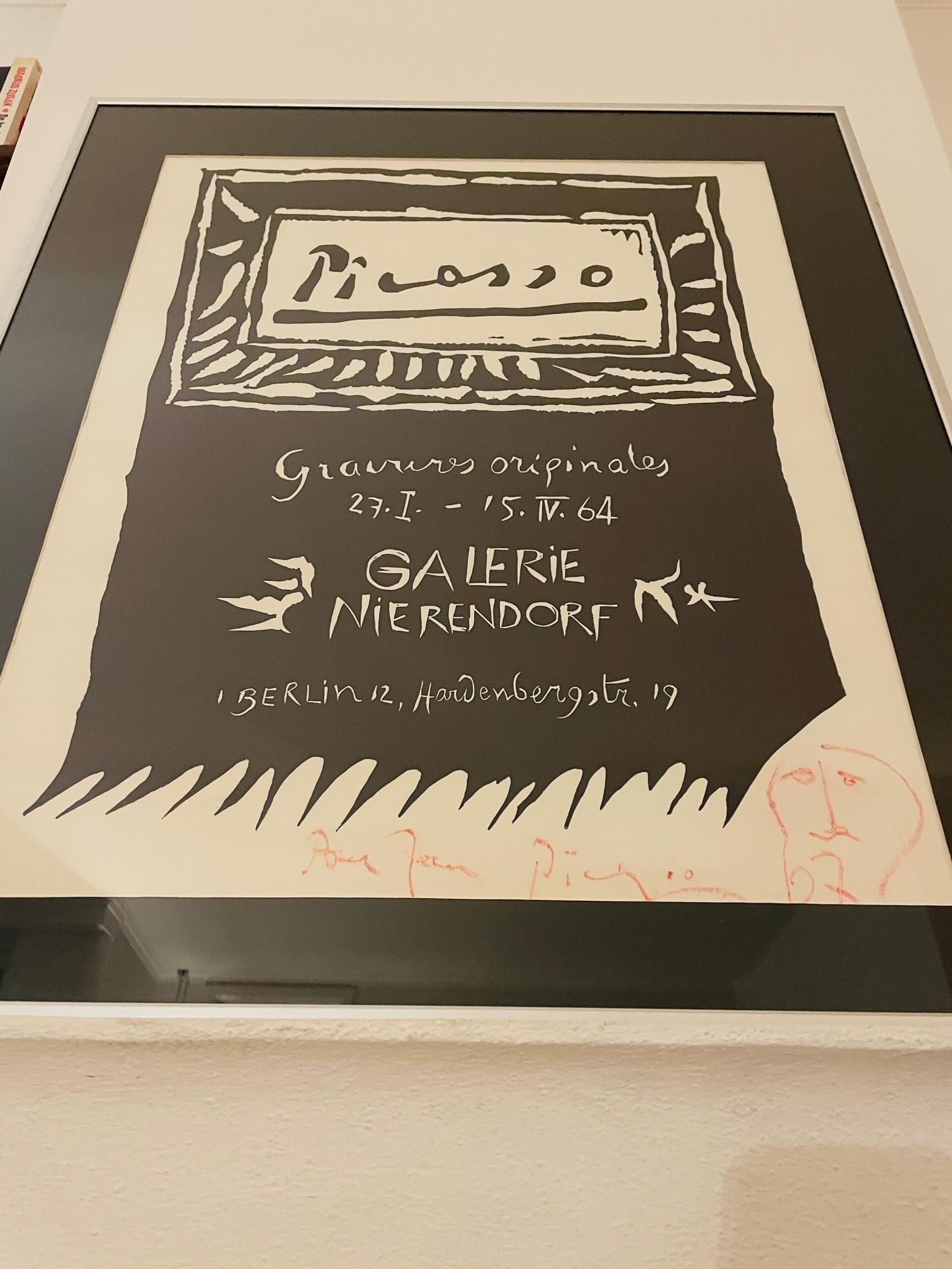 Pablo Picasso - Unique hand signed Berlin exhibition poster 1964 ...