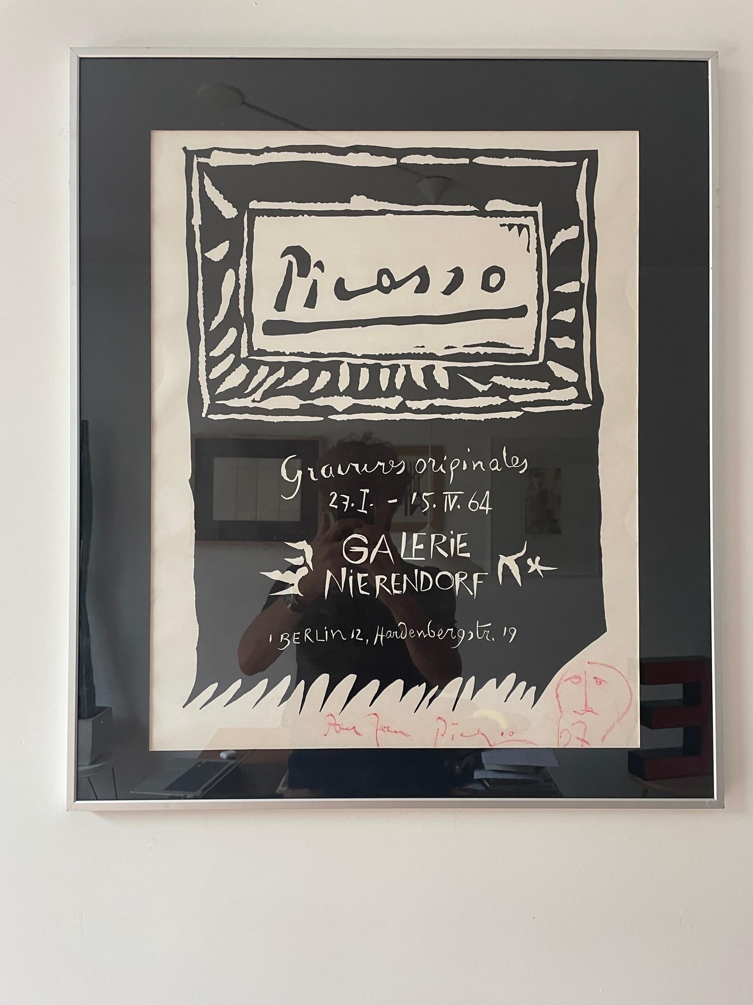 Pablo Picasso - Unique hand signed Berlin exhibition poster 1964 ...