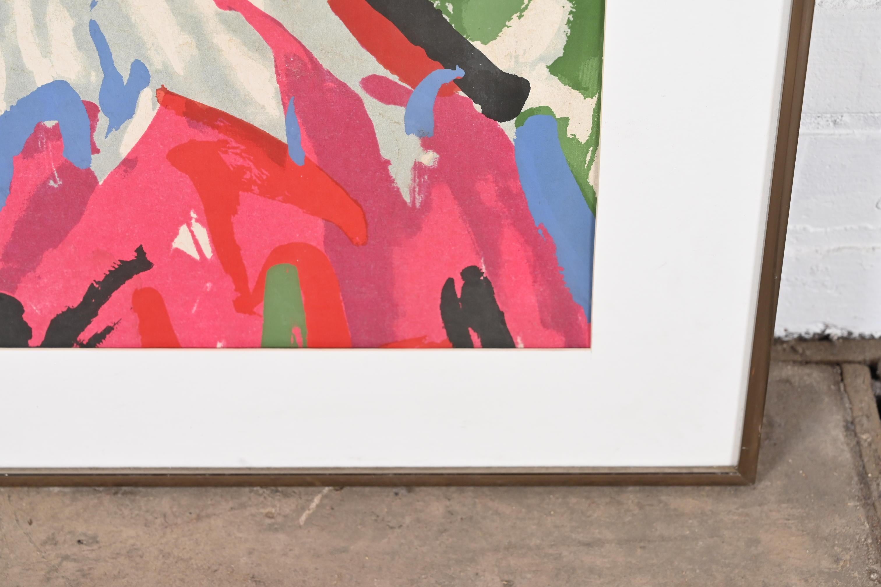 Pablo Picasso Vintage Framed Print of a Jester or Harlequin at 1stDibs