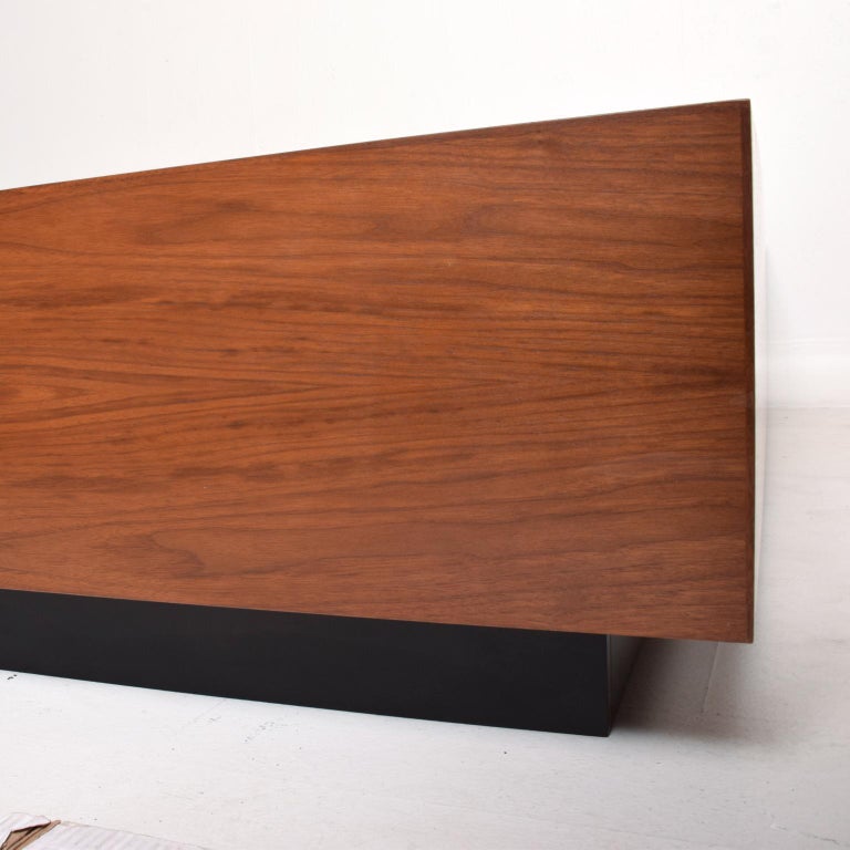 Pablo Romo Custom Bed Frame Cal King Walnut Platform Frame at 1stDibs ...