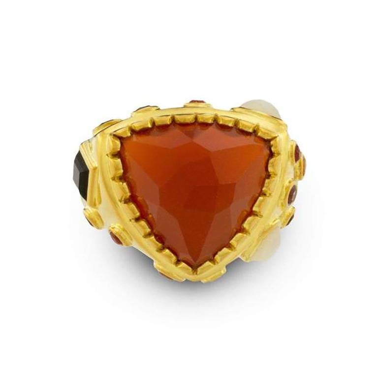 Pac Gem Ring in 18K Gold at 1stDibs