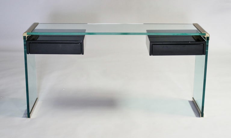 Pace Console Desk with Floating Drawers at 1stDibs