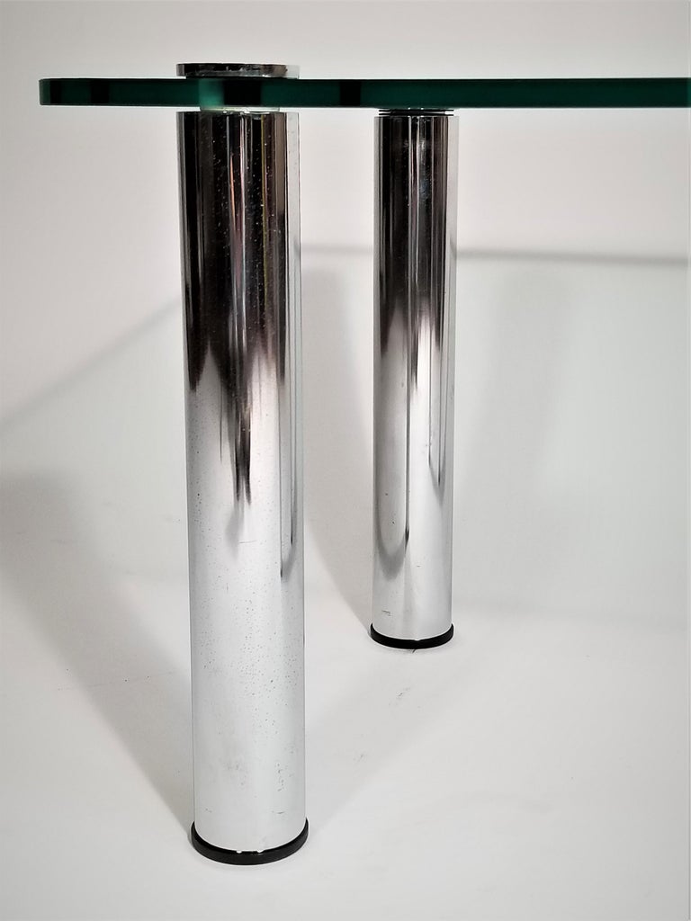 Pace Glass and Chrome Midcentury End Table or Coffee Table For Sale at ...