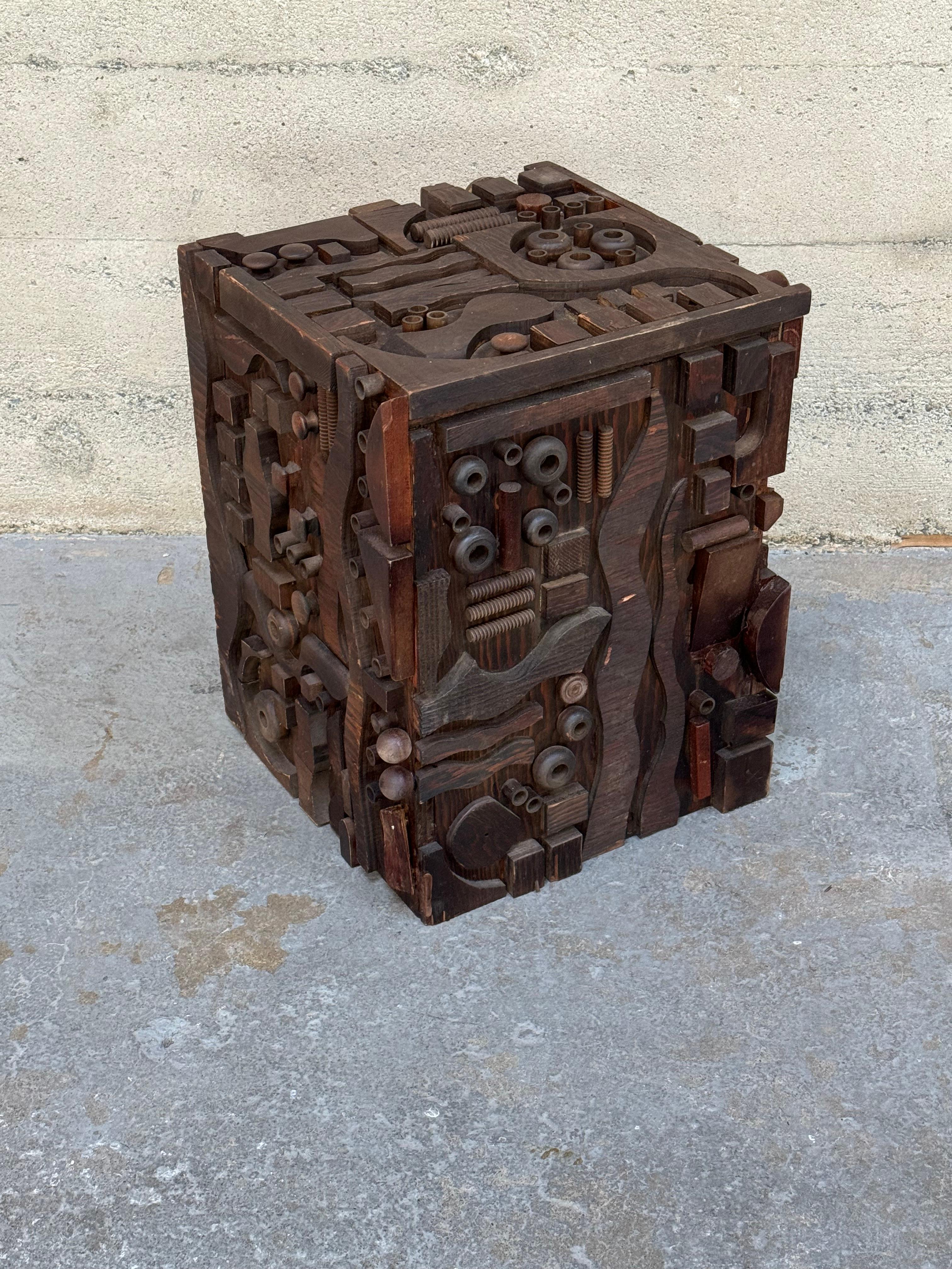 Pacific Northwest Abstract Side Table / Sculpture in Plywood For Sale ...