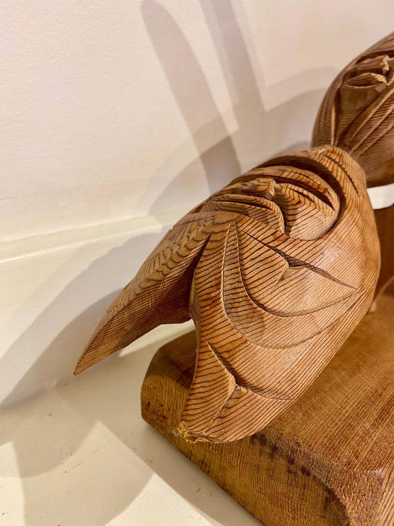 Pacific Northwest Coast Carved Cedar Killer Whale Rattle For Sale at ...